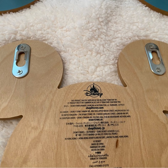 Disney | Wall Decor | Disney Mickey Mouse Wall Hooks Wooden Wall Mount ...